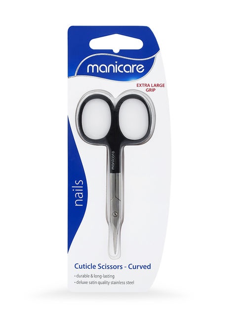 Manicare CUTICLE SCISSORS CURVED EXTRA LARGE GRIP | Beautify Me